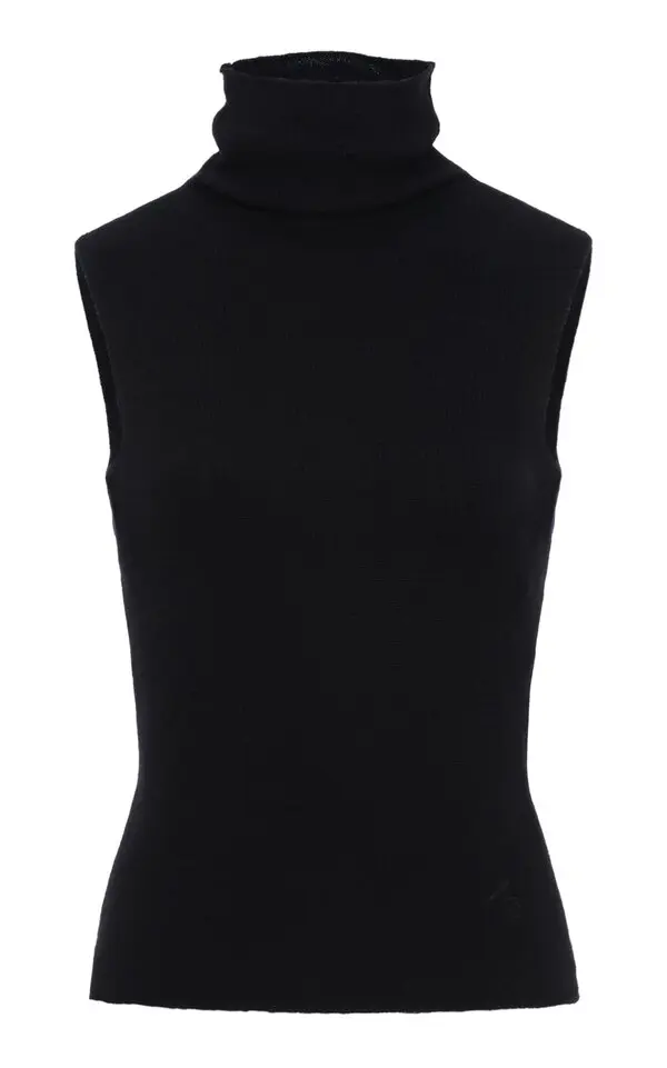 Magda Butrym Turtleneck Wool-cashmere Top
