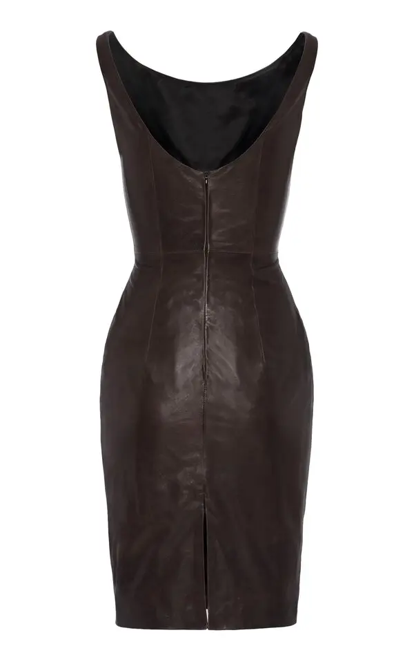 Magda Butrym Sleeveless Leather Midi Dress