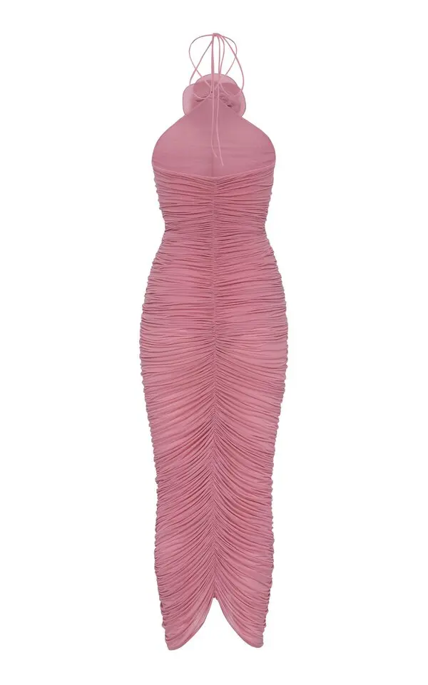 Magda Butrym Rose-detailed Midi Dress