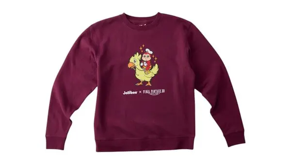 JOLLIBEE X Final Fantasy Xiv Chocobo Crewneck Sweatshirt