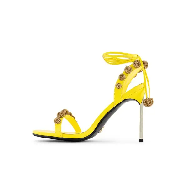 SUBASHINI HEELS Yellow / Gold Sunset Jewel Sandal