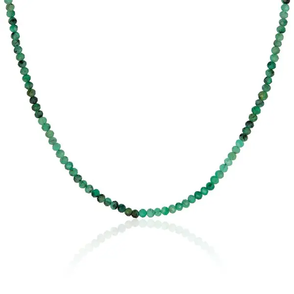 CARTOGRAPHY Oz Emerald Faceted Bead Necklace - Green
