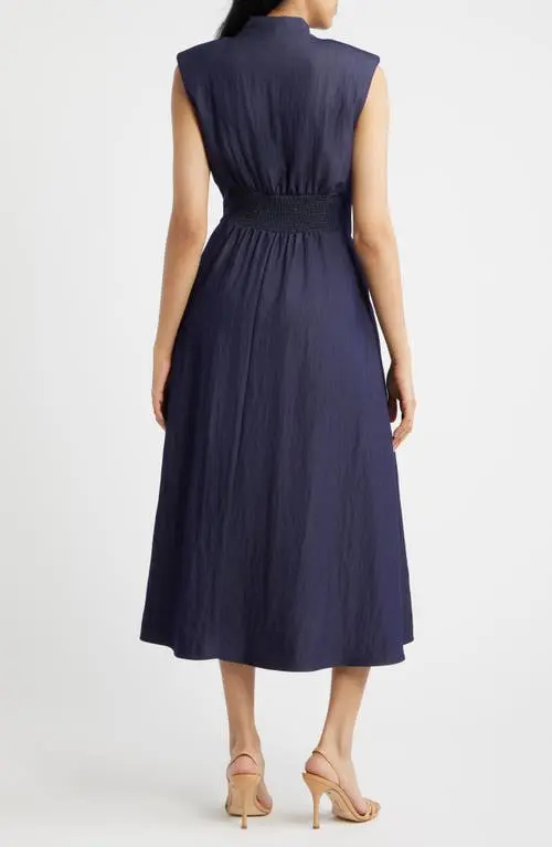 Vince Camuto Zip Front Midi Dress