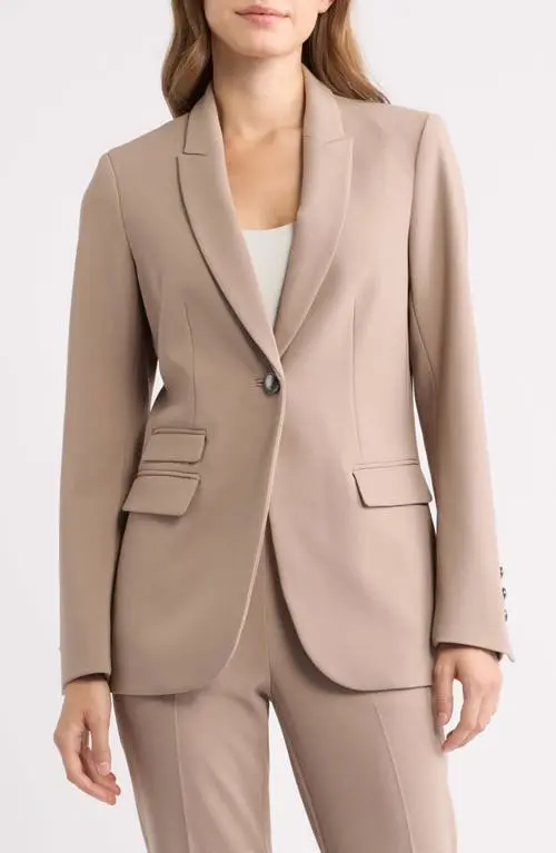 Anne Klein Triple Pocket One-button Blazer