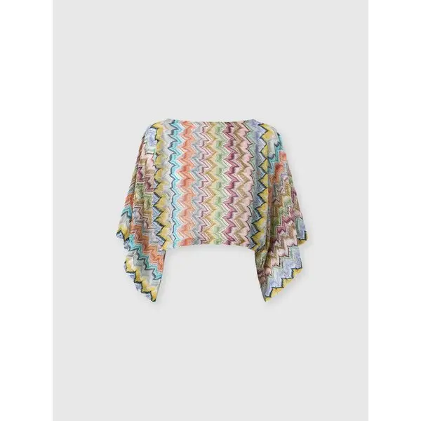 Missoni Viscose Lamé Cover-up Top With Batwing Sleeves