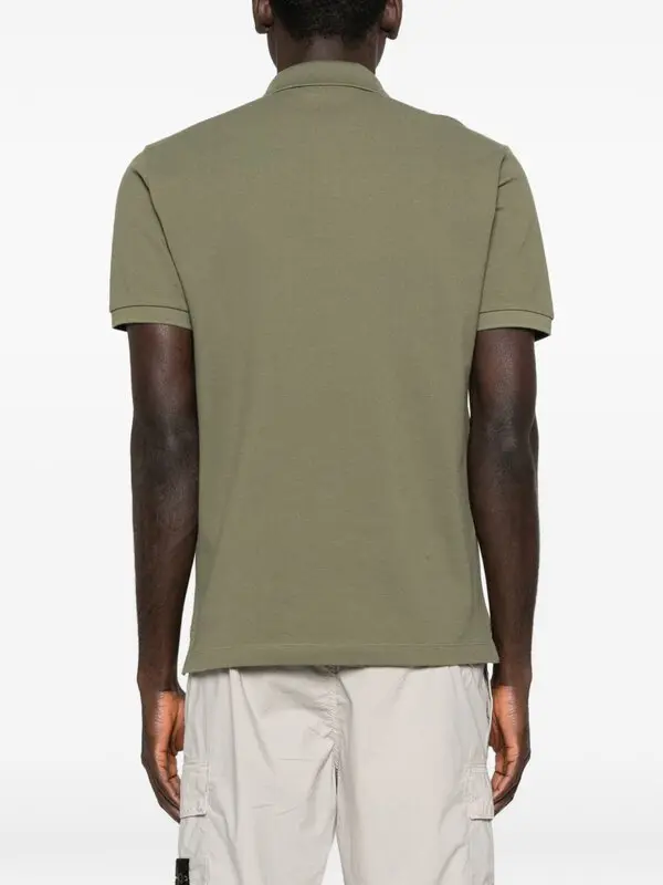 Stone Island Logo Cotton Polo Shirt - Multicolor