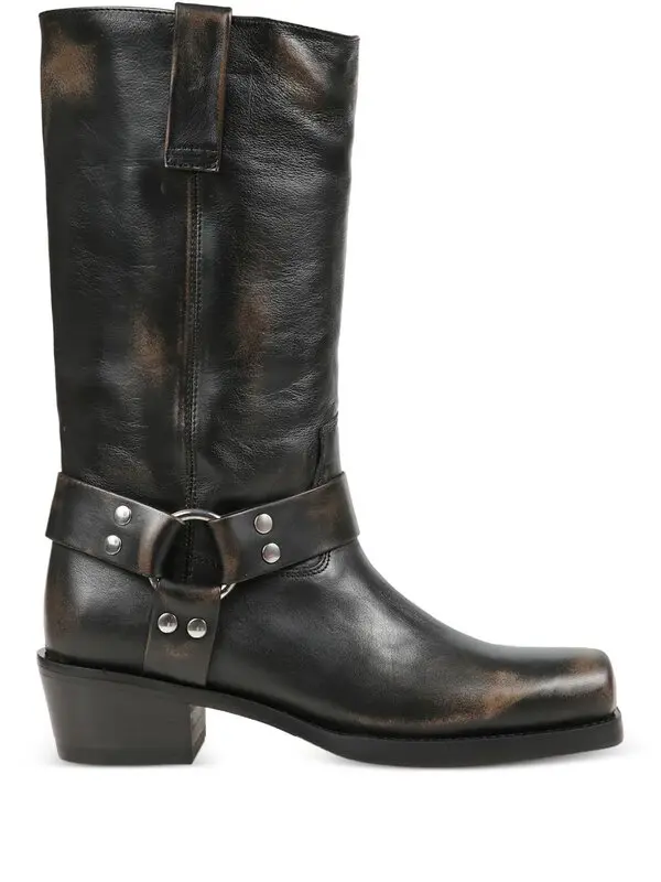 Paris Texas Roxy Leather Boots - Multicolor