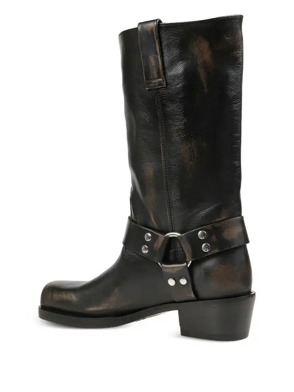 Paris Texas Roxy Leather Boots - Multicolor