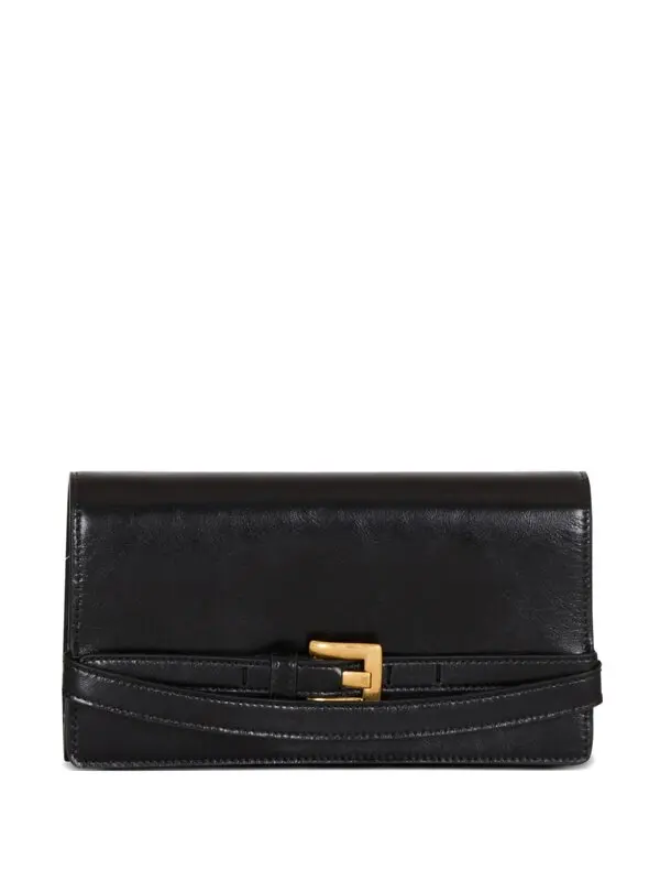 Balmain Shuffle Leather Wallet On Chain - Multicolor