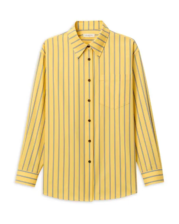 Lafayette 148 New York Oversized Boyfriend Shirt