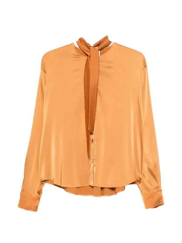 FORTE_FORTE Silk Pussy-bow Shirt - Multicolor