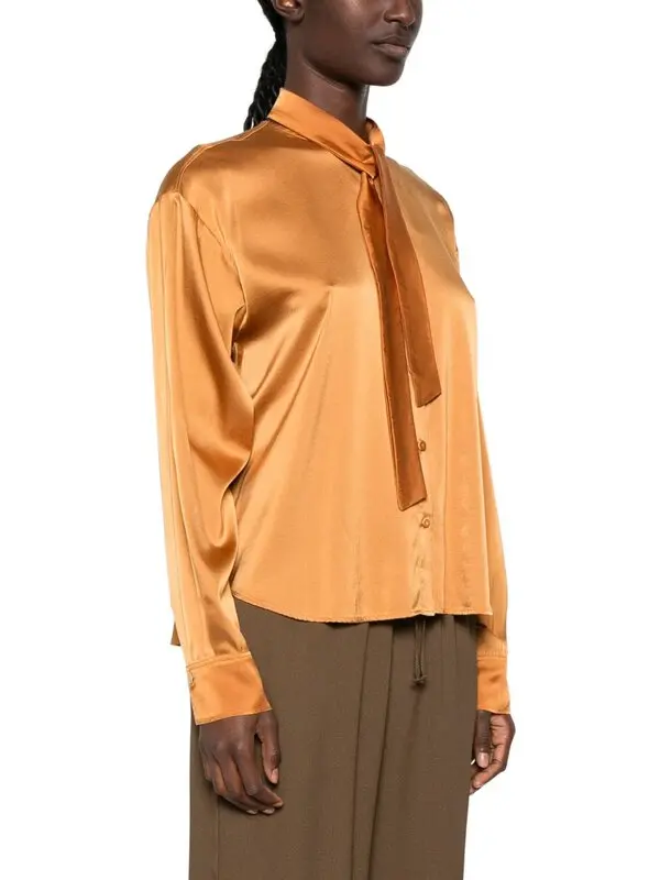 FORTE_FORTE Silk Pussy-bow Shirt - Multicolor