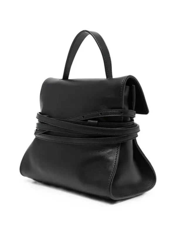 Moschino Tie Detail Leather Handbag - Multicolor
