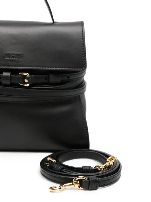 Moschino Tie Detail Leather Handbag - Multicolor