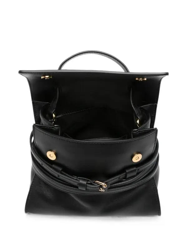Moschino Tie Detail Leather Handbag - Multicolor