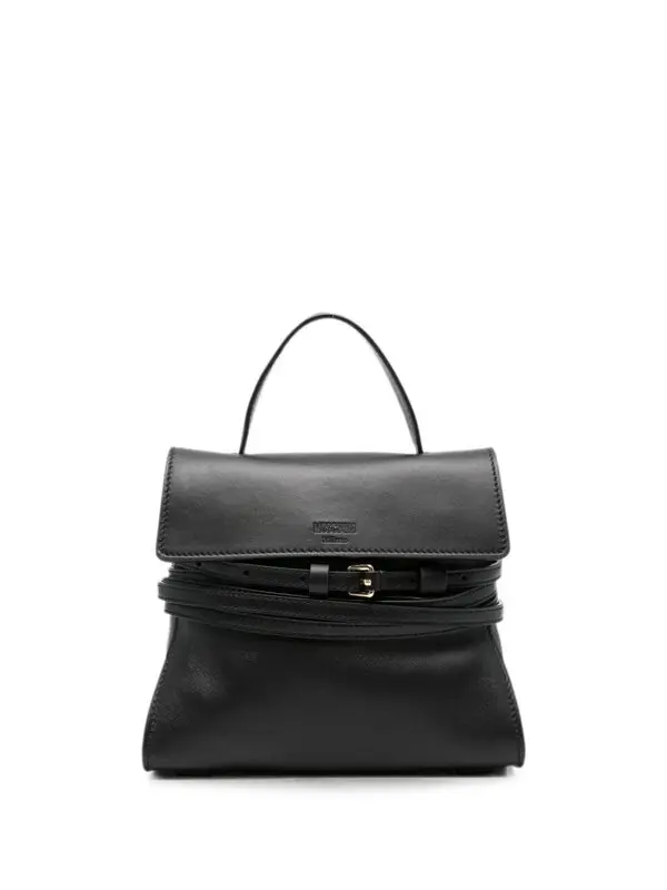 Moschino Tie Detail Leather Handbag - Multicolor