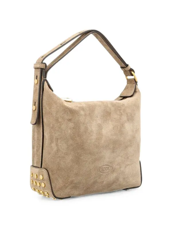 TOD'S Metal Dots Mini Leather Shoulder Bag - Multicolor
