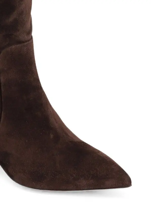 Paris Texas Suede Leather Mid-calf Boots - Multicolor