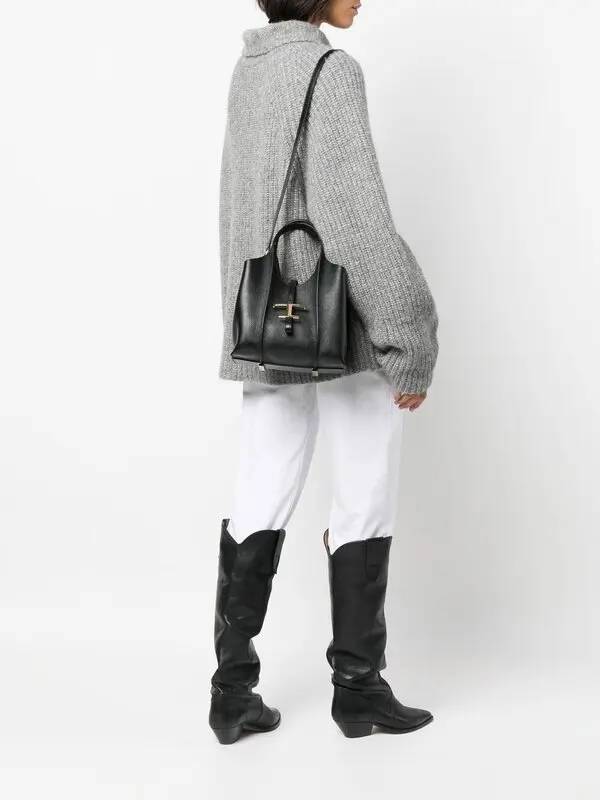 TOD'S Tote Bag With Logo Plaque - Multicolor