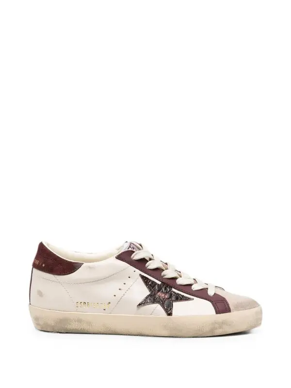 GOLDEN GOOSE Super-star Leather Sneakers - Multicolor