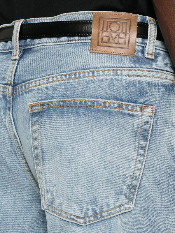 TOTEME Denim Cotton Bermuda Shorts