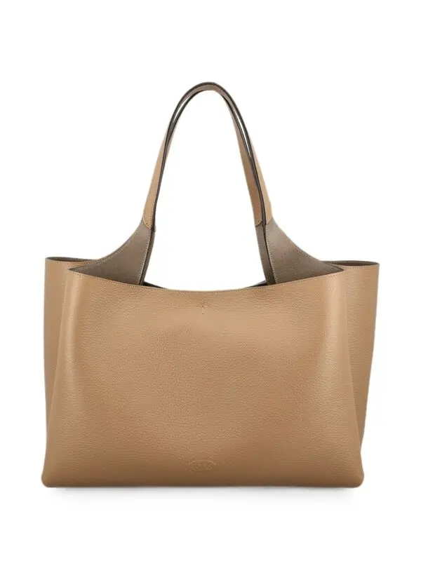 TOD'S Timeless Medium Leather Tote - Multicolor