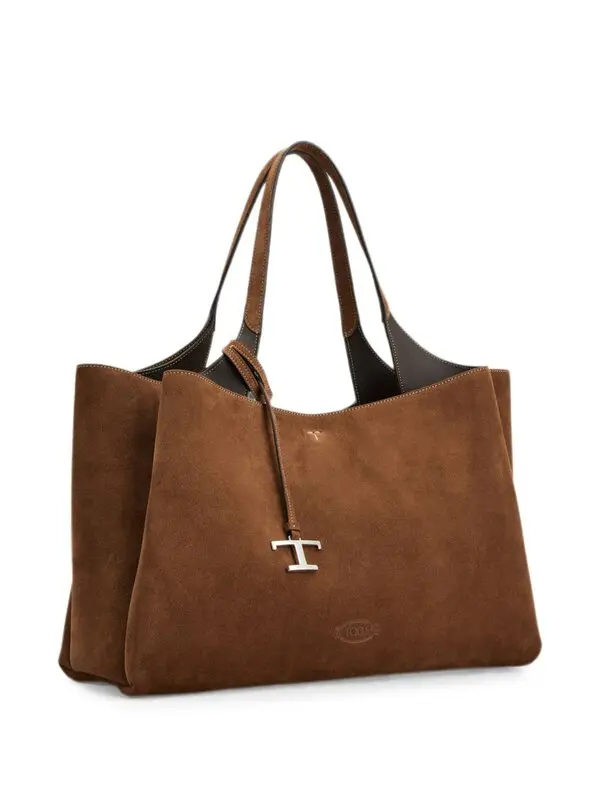 TOD'S Timeless Medium Leather Tote - Multicolor