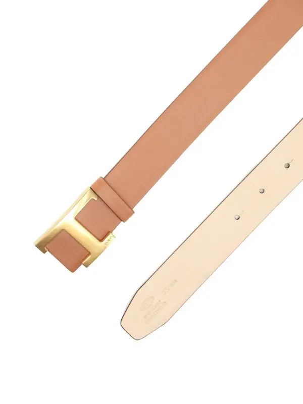TOD'S Timeless Leather Belt With Logo Buckle - Multicolor