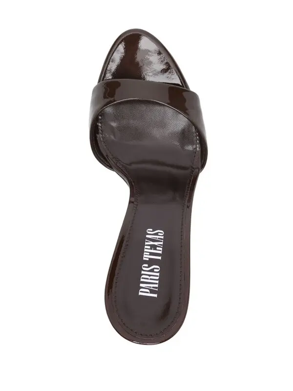 Paris Texas Patent Leather Mules With Stiletto Heel - Multicolor