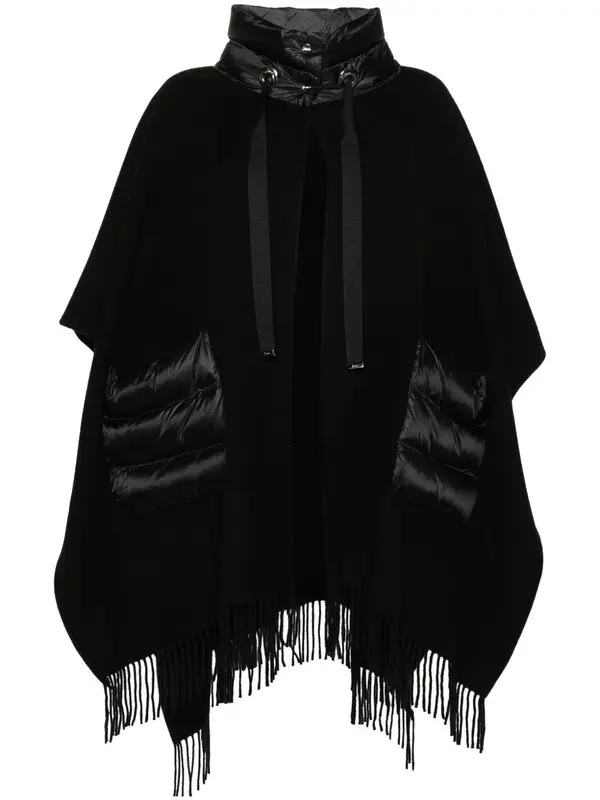 Herno Wool And Nylon Cape With Down-feather Filling - Multicolor