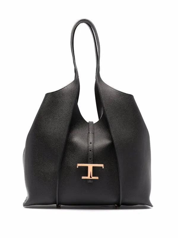 TOD'S T Timeless Medium Leather Tote Bag - Multicolor