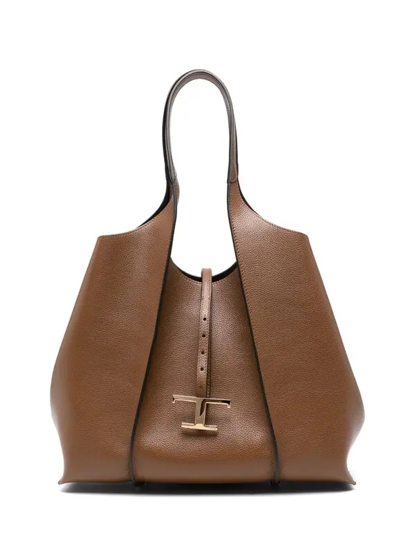 TOD'S Timeless Medium Leather Tote Bag - Multicolor