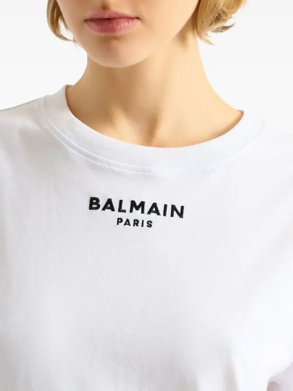 Balmain Logo Cotton T-shirt - Multicolor