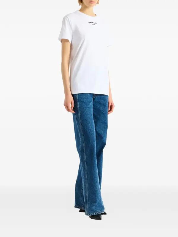 Balmain Logo Cotton T-shirt - Multicolor