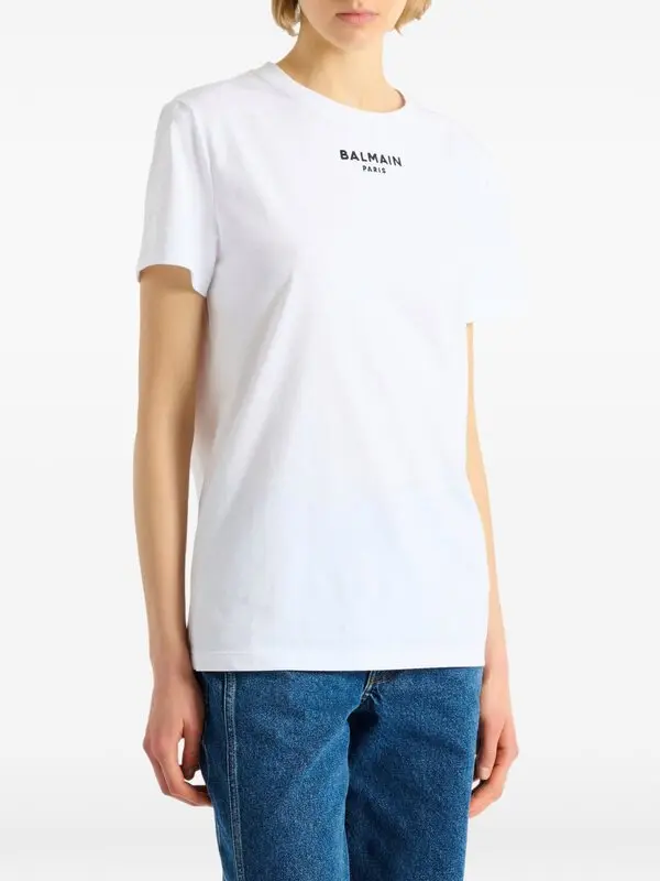 Balmain Logo Cotton T-shirt - Multicolor