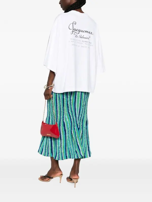 Jacquemus Le Palmier Oversized Cotton T-shirt - Multicolor