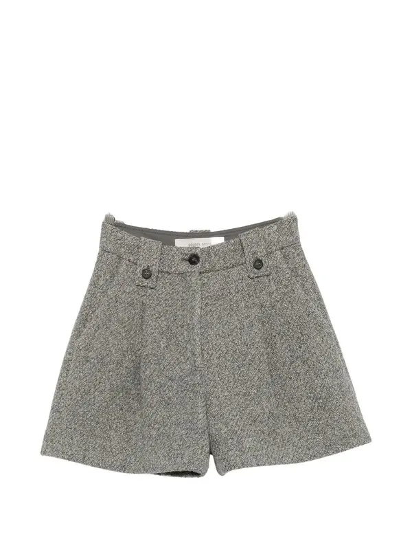 GOLDEN GOOSE Wool Blend Tailored Shorts - Grey