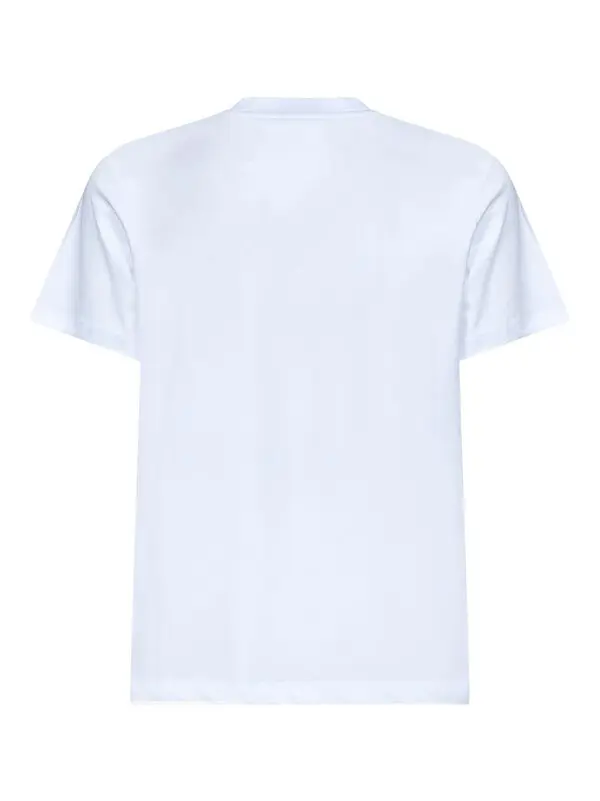 Moncler Multicolored Jersey Pack Of Three T-shirts With Logo Patch
