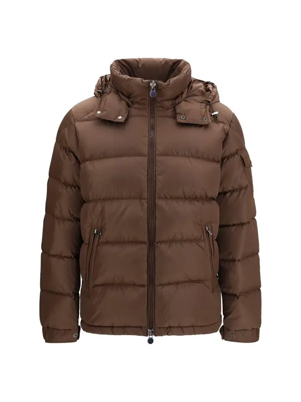 Moncler Maya Short Down Jacket - Brown