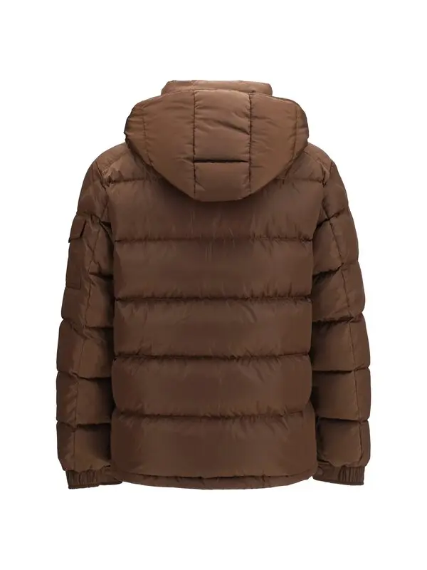 Moncler Maya Short Down Jacket - Brown