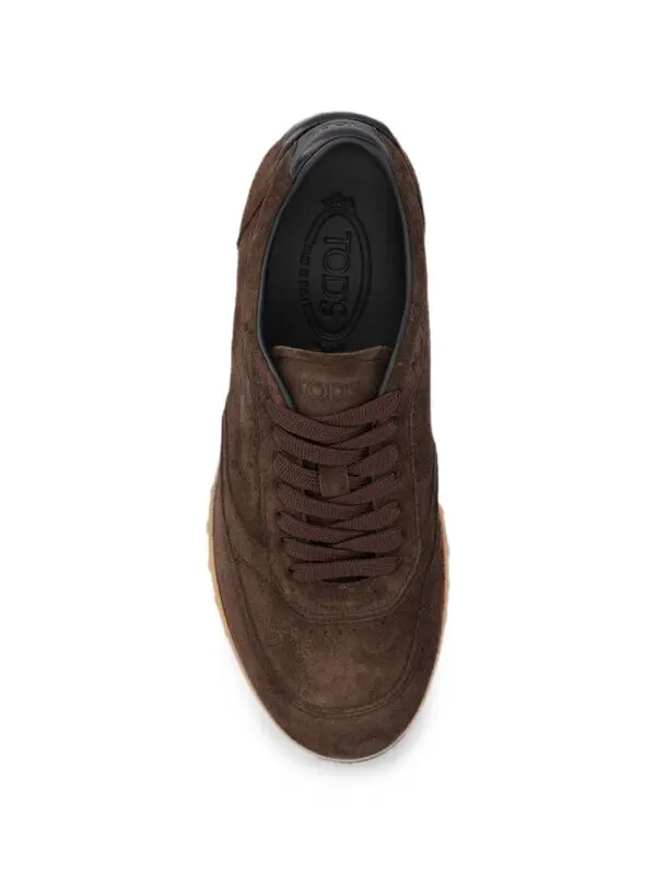 TOD'S Suede Leather Lace-up Sneakers - Multicolor