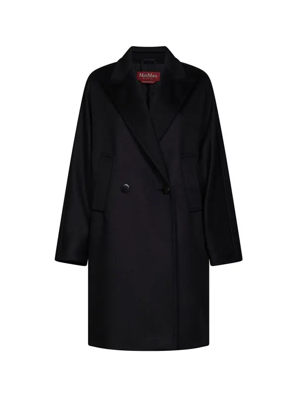 Max Mara Double-breasted Midi Coat - Multicolor