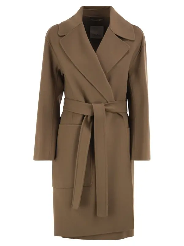 Max Mara Smmvelo Pure Virgin Wool Wrap Coat