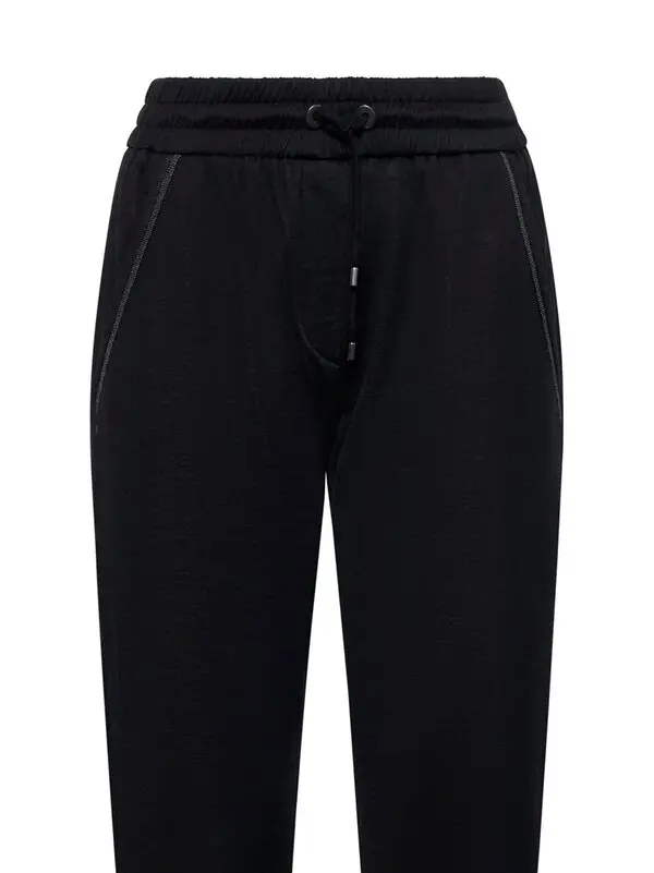 Brunello Cucinelli Jogging Pants In Cotton And Silk