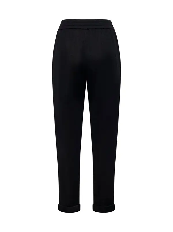 Brunello Cucinelli Jogging Pants In Cotton And Silk - Multicolor
