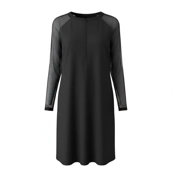 SNIDER Umbra Dress With Sheer Sleeves