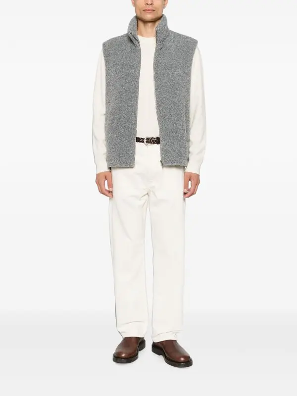 Herno Sleeveless High Neck Zip Vest - Multicolor