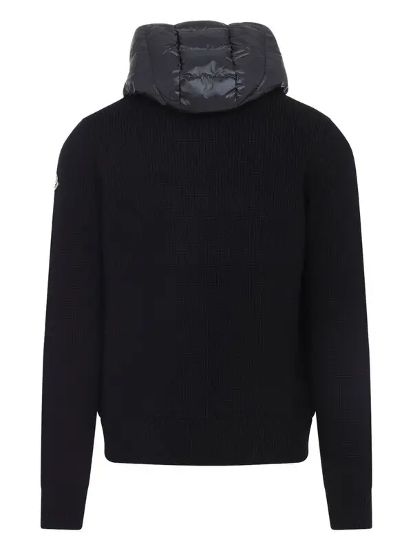 Moncler Wool And Nylon Padded Cardigan
