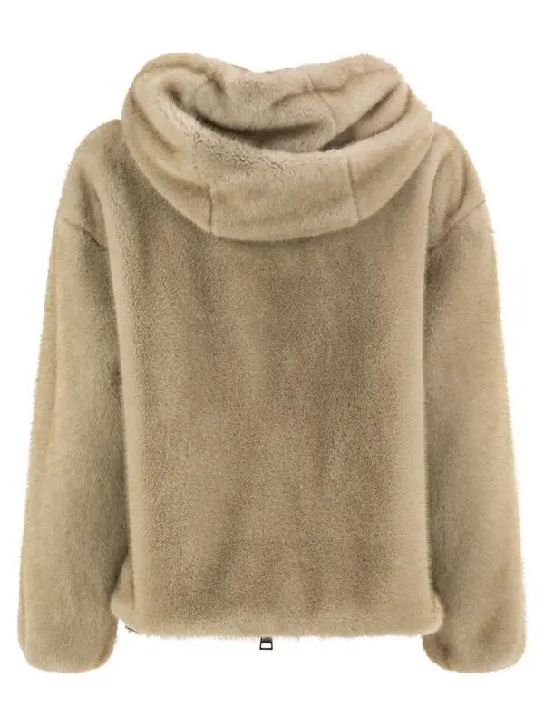 Herno Faux Fur Hooded Jacket