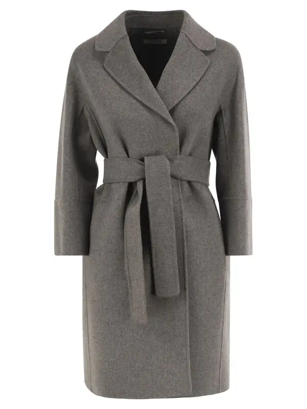 Max Mara Arona Virgin Wool Belted Coat